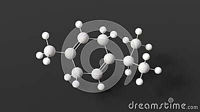 Gamma-terpinene Molecule, Molecular Structure, Terpinene, Ball And ...