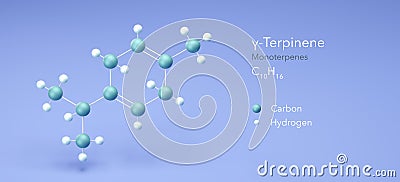 Gamma-terpinene Molecule, Molecular Structures, Terpinene, 3d Model ...