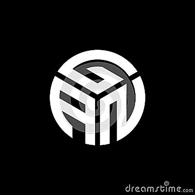 GAN Letter Logo Design On Black Background. GAN Creative Initials ...