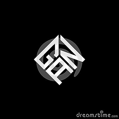 GAN Letter Logo Design On Black Background. GAN Creative Initials ...