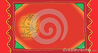 Ganesh On Invitation-card Royalty Free Stock Images - Image: 3478019
