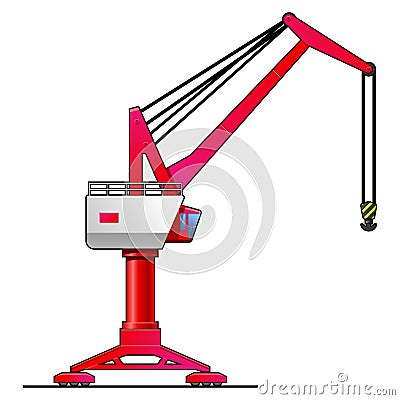 Gantry Crane Cartoon Vector | CartoonDealer.com #30942219