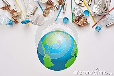 Garbage Attacks The World Ecology. Different Types Of Garbage Around ...