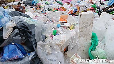 Garbage Platform. Mountains of Garbage Stock Video - Video of concept ...