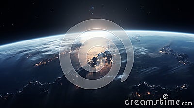 Gargoyle: A Captivating View Of Earth From Outer Space Stock ...