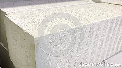 Gas Blocks Bricks in a Stack Stock Video - Video of structure, stack ...