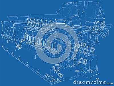 Gas-engine. Gas Engine Is An Internal Combustion Engine Which Runs On A ...