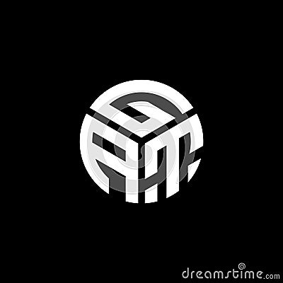 GAT Letter Logo Design On Black Background. GAT Creative Initials ...