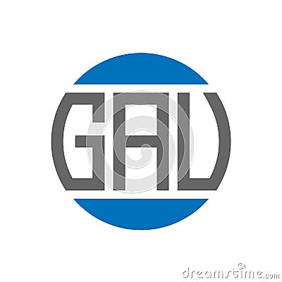 GAU Letter Logo Design On White Background. GAU Creative Initials ...