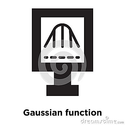 Gaussian Function Icon Vector Isolated On White Background, Logo ...