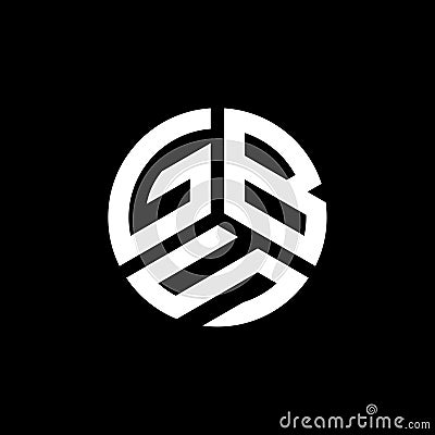 GBS Letter Logo Design On White Background. GBS Creative Initials ...