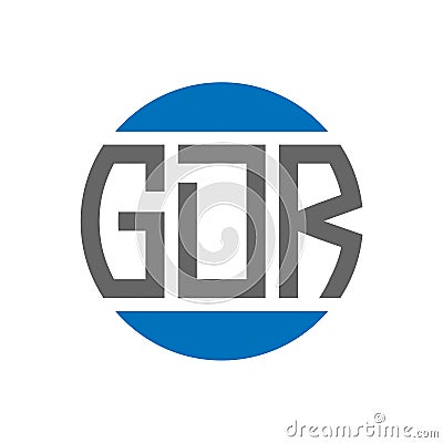 GDR Letter Logo Design On White Background. GDR Creative Initials ...