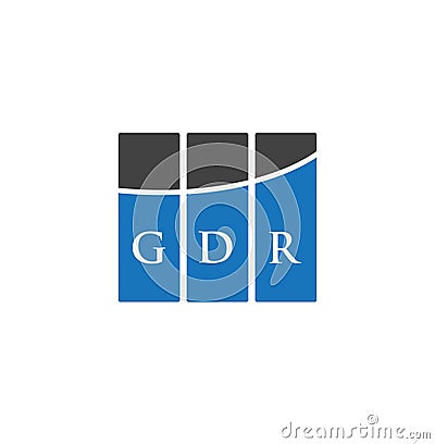 GDR Letter Logo Design On WHITE Background. GDR Creative Initials ...