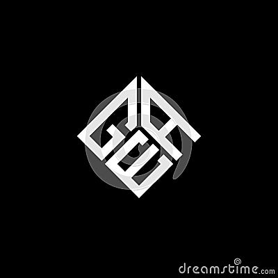 GEA Letter Logo Design On Black Background. GEA Creative Initials ...