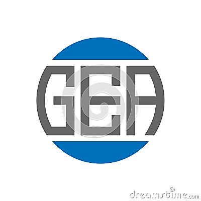 GEA Letter Logo Design On White Background. GEA Creative Initials ...