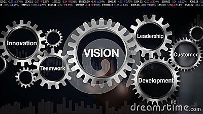 Gear With Keyword, Innovation, Development, Teamwork, Leadership ...
