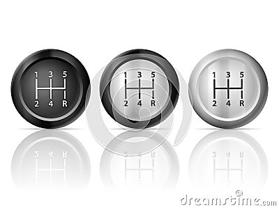 Gear Shift Cartoon Vector | CartoonDealer.com #37352891