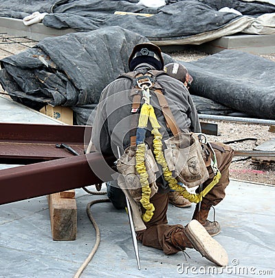 Geared-up Ironworker Stock Photos - Image: 18878633