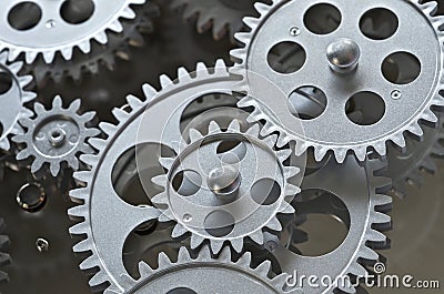 Gears and cogs system stock photo. Image of components - 5234438