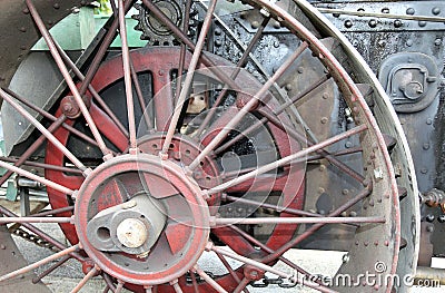 Gears Of An Old Steam Locomotive Royalty-Free Stock Photo ...