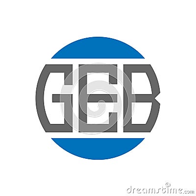 GEB Letter Logo Design On White Background. GEB Creative Initials ...