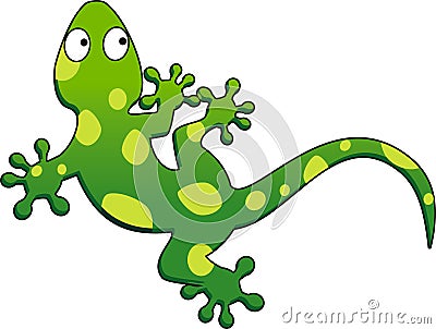Gecko Cartoon Vector | CartoonDealer.com #10593717