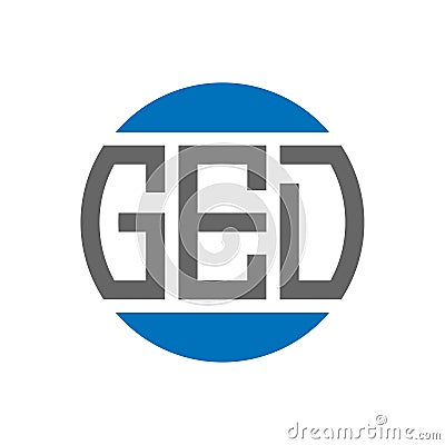 GED Letter Logo Design On White Background. GED Creative Initials ...