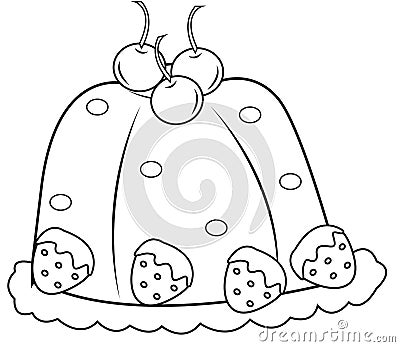 Gelatin Coloring Page Stock Illustration - Image: 52168722