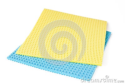 Gelber Und Blauer Lappen Stockfotografie - Bild: 16380812