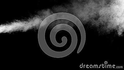 Gelegentlicher Dampf-Nebel-Schlag Vom Links Ein Schwarzer Hintergrund ...