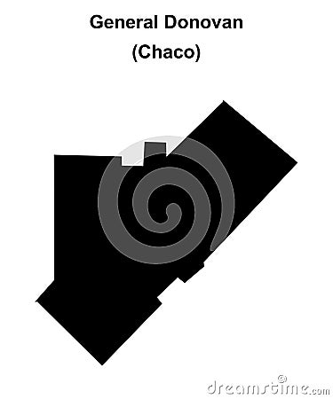 General Donovan Outline Map Cartoon Vector | CartoonDealer.com #380431207