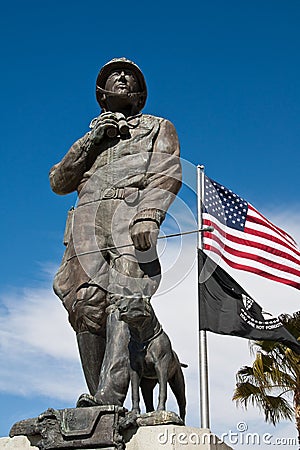 General Patton Statue And Flags Editorial Photo | CartoonDealer.com ...