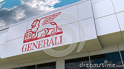 Generali Group Logo on the Modern Building Facade. Editorial 3D ...