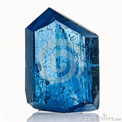 Beautiful Blue Kunzite Natural Stone On White Background Royalty-Free ...