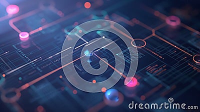 Generative AI Business Process And Workflow Automation With Flowchart Organization Chart With ...