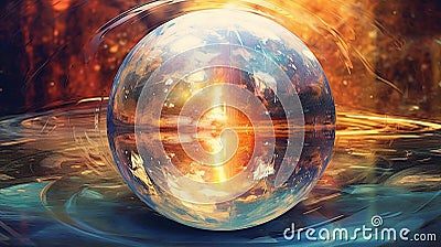 Generative AI, Reflective Illusions Royalty-Free Stock Photography ...