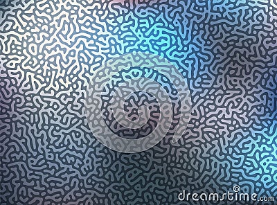 Generative Algorithm Psychedelic Background. Reaction-diffusion Or Turing Pattern Formation ...