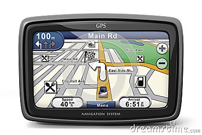 Generic GPS Navigation Device Stock Vector - Illustration of drive ...