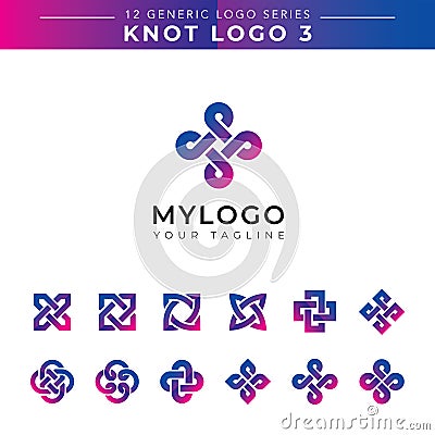 12 Generic Logo Series: Infinity Knot Logo Template 3 Vector ...