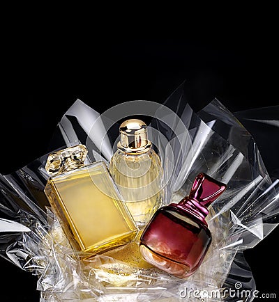 Generic Perfume Bottles In A Gift Set Stock Photos - Image: 34502143