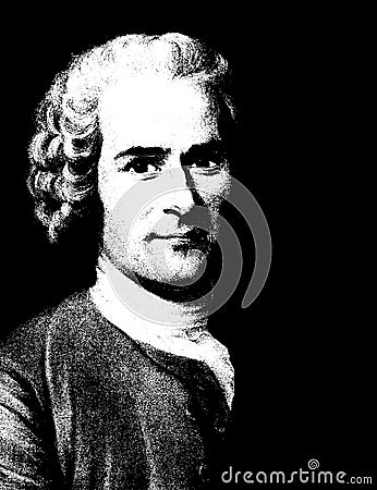 Jean-Jacques Rousseau, Vintage Illustration Stock Image | CartoonDealer ...