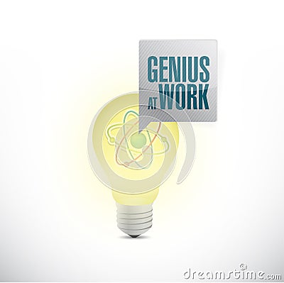 Genius At Work And Light Bulb Royalty-Free Cartoon | CartoonDealer.com ...