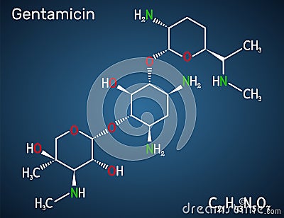 Gentamicin Molecule. It Is Broad-spectrum Aminoglycoside Antibiotic ...