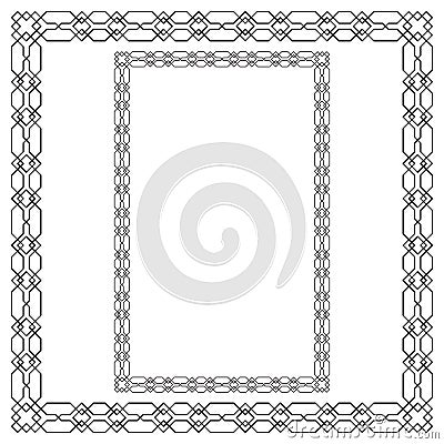 Geometric Arabic Frameworks Cartoon Vector | CartoonDealer.com #97187447
