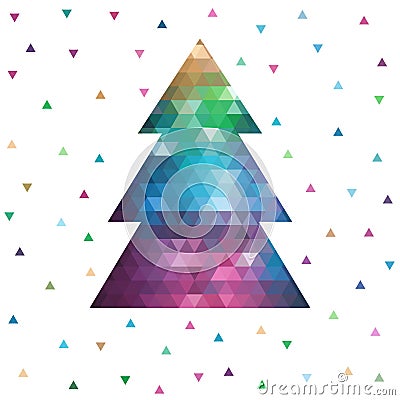 Geometric Christmas Tree Stock Photos - Image: 35268633