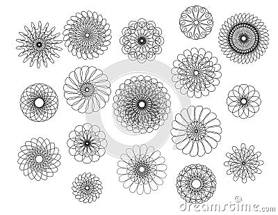 Geometric Flowers Royalty Free Stock Images - Image: 8238069