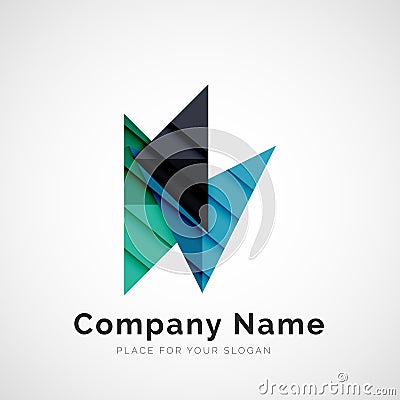 Geometric Shape, Company Logo Vector Illustration | CartoonDealer.com ...