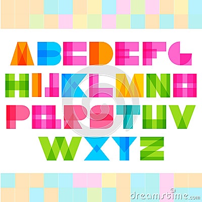 Geometric Shapes Alphabet Letters. Stock Vector - Image: 52708125