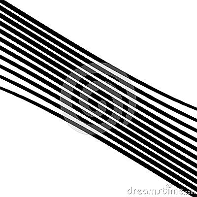 Geometric Waving, Wavy Parallel Lines. Ripple, Twisted Lines Pattern ...