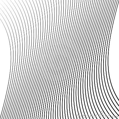 Geometric Waving, Wavy Parallel Lines. Ripple, Twisted Lines Pattern ...